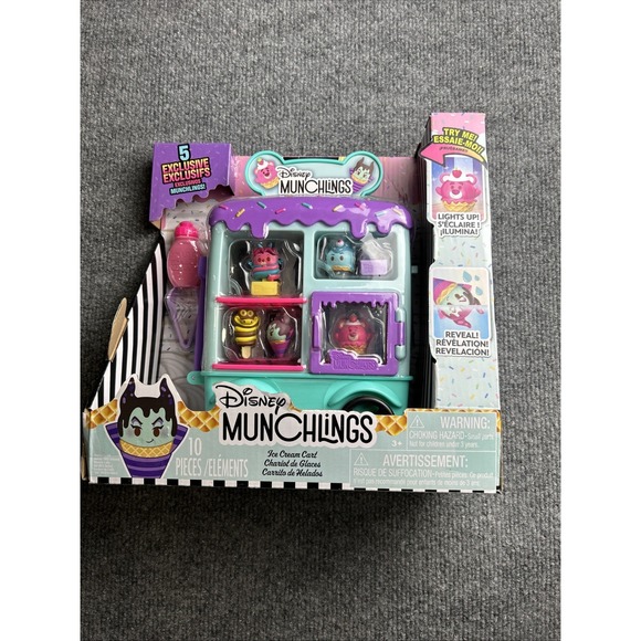 Disney | Toys | Disney Munchlings Ice Cream Cart Pieces 5 Exclusive ...